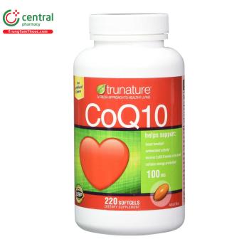 Thuốc Trunature Coenzyme Q10 chống oxy hoá, bảo vệ sức khoẻ tim mạch