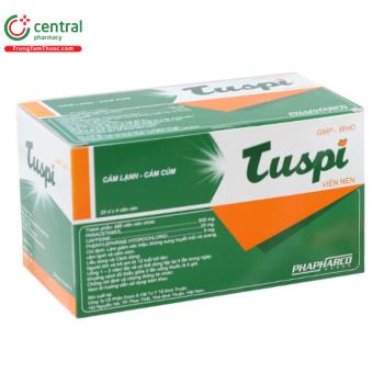 Thuốc Tuspi giảm triệu chứng ho, sổ mũi do cảm lạnh, cúm mua ở đâu?