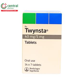 Thuốc Twynsta 40mg/5mg (hộp 14 vỉ x 7 viên) - Điều trị tăng huyết áp