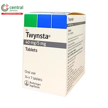 Thuốc Twynsta 40mg/5mg (hộp 14 vỉ x 7 viên) - Điều trị tăng huyết áp