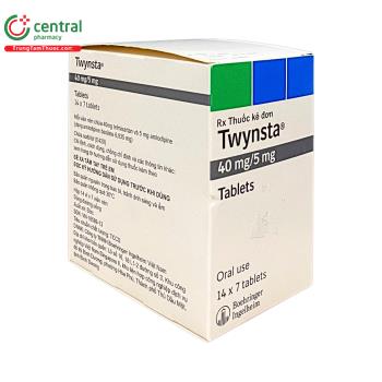 Thuốc Twynsta 40mg/5mg (hộp 14 vỉ x 7 viên) - Điều trị tăng huyết áp