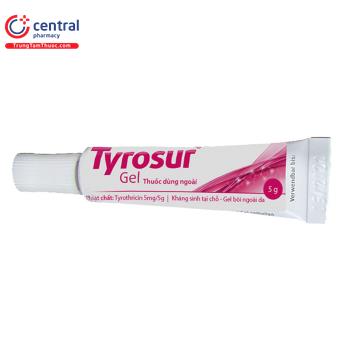 Thuốc Tyrosur Gel 5mg/5g điều trị, ngăn ngừa nhiễm khuẩn vết thương