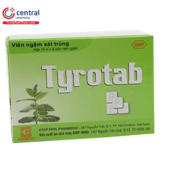 Thuốc Tyrotab - viên ngậm sát trùng họng hiệu quả