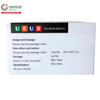 Thuốc Ufur Capsule – Điều trị ung thư dạ dày, đại trực tràng, phổi.