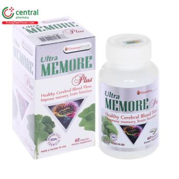Thuốc Ultra Memore Plus 60 viên tăng cường hoạt động trí não