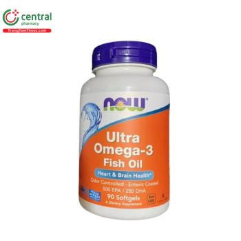 Thuốc Ultra Omega-3 Fish Oil Now - Tăng cường sức khỏe tim mạch, não bộ ...