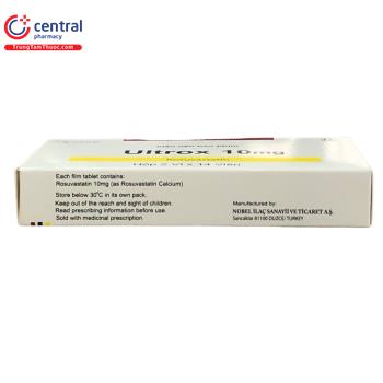 Thuốc Ultrox 10mg: thuốc chỉ định trong điều trị tăng cholesterol máu