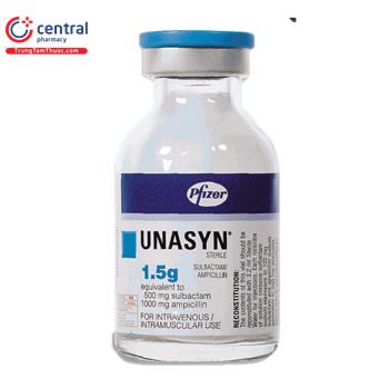 [CHÍNH HÃNG] Thuốc Unasyn 1.5g trị nhiễm khuẩn: chỉ định