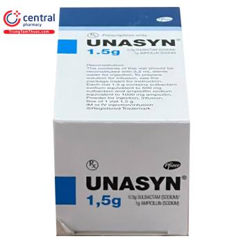 [CHÍNH HÃNG] Thuốc Unasyn 1.5g trị nhiễm khuẩn: chỉ định