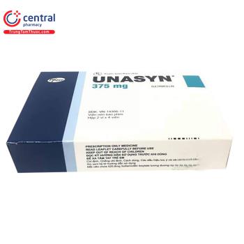 Thuốc Unasyn 375mg điều trị viêm xoang, viêm đường hô hấp