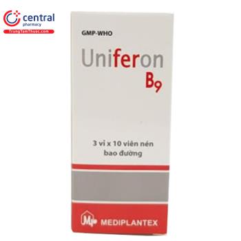 [CHÍNH HÃNG] Thuốc Uniferon B9 - Thuốc bổ sung Sắt và Acid Folic