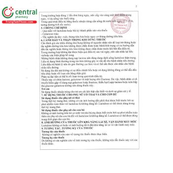 Thuốc Unilac Lactulose 3,35g/5ml điều trị táo bón, bệnh não gan