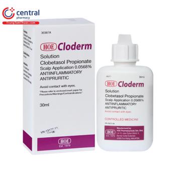 [CHÍNH HÃNG] Thuốc HOE Cloderm Solution đặc trị viêm da dị ứng