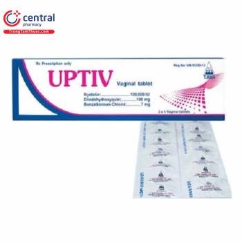 Thuốc Uptiv - viên đặt âm đạo điều trị viêm nhiễm hiệu quả
