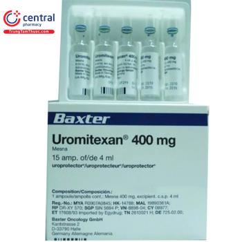 [CHÍNH HÃNG]Thuốc Uromitexan 400mg- Phòng ngừa độc tính hiệu quả