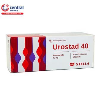[CHÍNH HÃNG] Thuốc Urostad 40 điều trị phù do tổn thương tim, thận