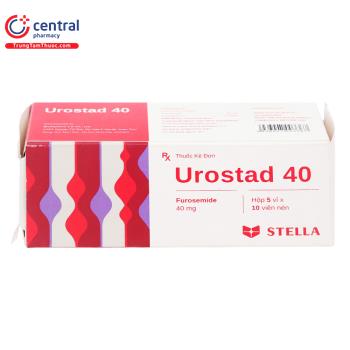 [CHÍNH HÃNG] Thuốc Urostad 40 điều trị phù do tổn thương tim, thận