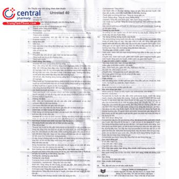 [CHÍNH HÃNG] Thuốc Urostad 40 điều trị phù do tổn thương tim, thận