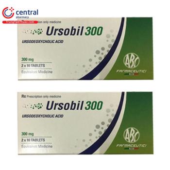 Thuốc Ursobil 300mg - Điều trị viêm túi mật, công dụng, cách dùng