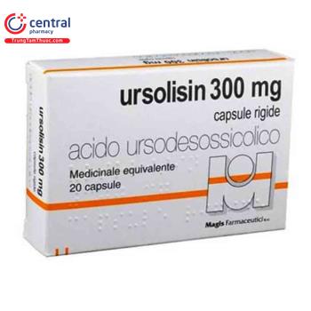Thuốc Ursolisin 300mg- Thuốc điều trị nghẽn ống mật và túi mật