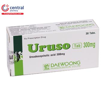 Thuốc Uruso Tab 300mg - Thuốc điều trị bệnh xơ gan, sỏi mật hiệu quả.