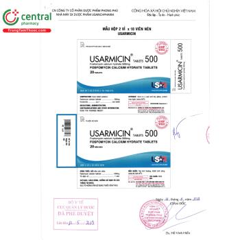 Thuốc Usarmicin Tablets 500 - Điều trị nhiễm khuẩn tiết niệu cấp