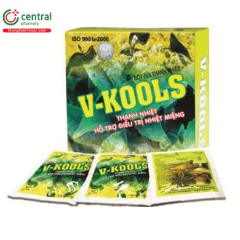 Thuốc V-kools dạng bột sủi giúp giảm nhiệt miệng, nhiệt lưỡi