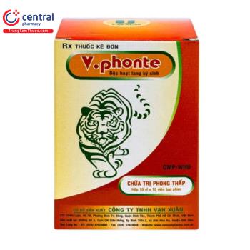 Thuốc V.Phonte - Hỗ trợ giảm đau, chống viêm cơ, xương khớp