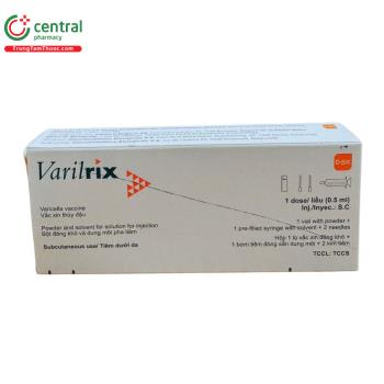 Vaccine Varilrix giúp phòng ngừa thủy đậu do virus varicella-zoster