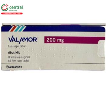 Thuốc Valamor 200mg Điều trị ung thư vú dương tính thụ thể hormone