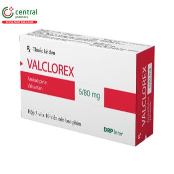 Thuốc Valclorex 5/80mg điều trị tăng huyết áp không rõ nguyên nhân
