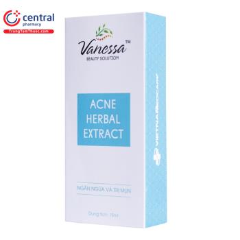 Vanessa Acne Herbal Extract điều trị mụn trứng cá, làm mờ thâm sẹo