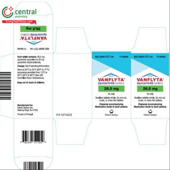 Thuốc Vanflyta 26.5mg - điều trị bệnh bạch cầu cấp dòng tủy (AML)