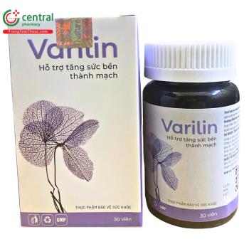 Varilin - Tăng sức bền thành mạch , giảm nguy cơ suy giãn tĩnh mạch
