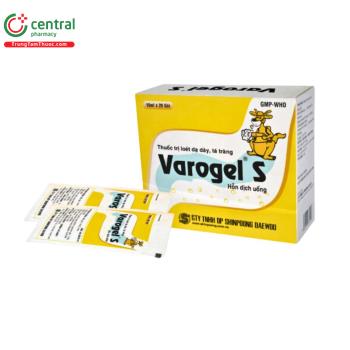 Thuốc hỗn dịch uống Varogel S trị viêm loét dạ dày cấp và mạn tính