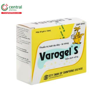 Thuốc hỗn dịch uống Varogel S trị viêm loét dạ dày cấp và mạn tính