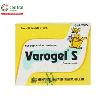 Thuốc hỗn dịch uống Varogel S trị viêm loét dạ dày cấp và mạn tính