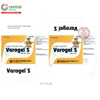 Thuốc hỗn dịch uống Varogel S trị viêm loét dạ dày cấp và mạn tính