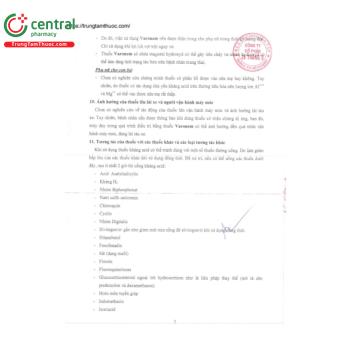 Thuốc Varonem điều trị viêm loét dạ dày, trào ngược dạ dày thực quản
