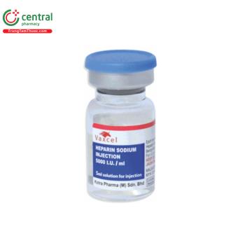 Thuốc Vaxcel Heparin Sodium Injection 5000 IU/ml - điều trị huyết khối