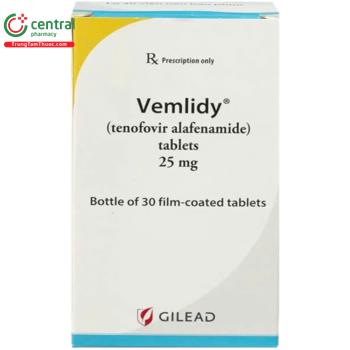 Thuốc Vemlidy 25mg điều trị bệnh lý viêm gan B mạn tính trên người lớn