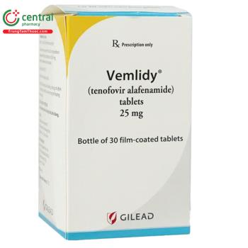 Thuốc Vemlidy 25mg điều trị bệnh lý viêm gan B mạn tính trên người lớn