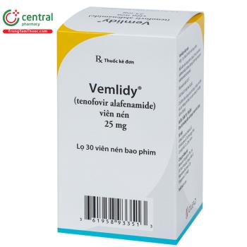 Thuốc Vemlidy 25mg điều trị bệnh lý viêm gan B mạn tính trên người lớn