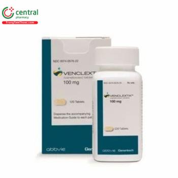 Thuốc Venclexta 100mg điều trị bệnh bạch cầu lympho mạn tính (CLL)
