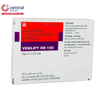 [CHÍNH HÃNG] Thuốc Venlift OD 150 trị bệnh trầm cảm, rối loạn lo âu