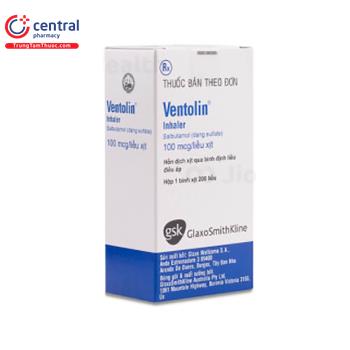 [CHÍNH HÃNG] Thuốc Ventolin Inhaler 100mcg: liều dùng, cách dùng, giá