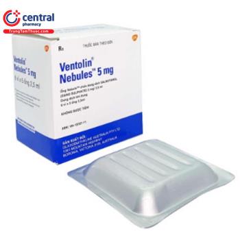 Thuốc Ventolin Nebules 5mg/2,5ml điều trị bệnh hen, viêm đường hô hấp