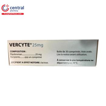[CHÍNH HÃNG] Thuốc Vercyte 25mg trị bệnh đa hồng cầu nguyên phát