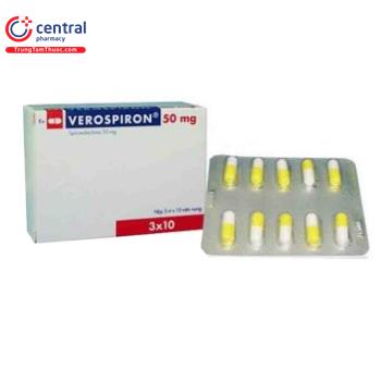 [CHÍNH HÃNG] Thuốc Verospiron 50mg - Điều trị tăng huyết áp