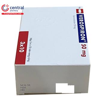 [CHÍNH HÃNG] Thuốc Verospiron 50mg - Điều trị tăng huyết áp